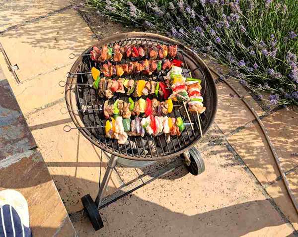 Veal T-Bone Steaks With Red Pepper Kebabs | Recipe | Cuisine Fiend