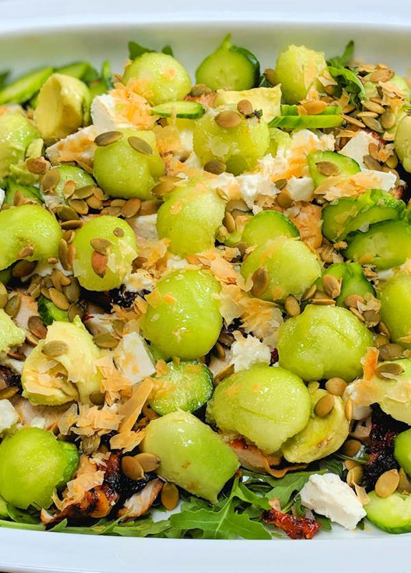 Chicken Feta And Melon Salad | Recipe | Cuisine Fiend