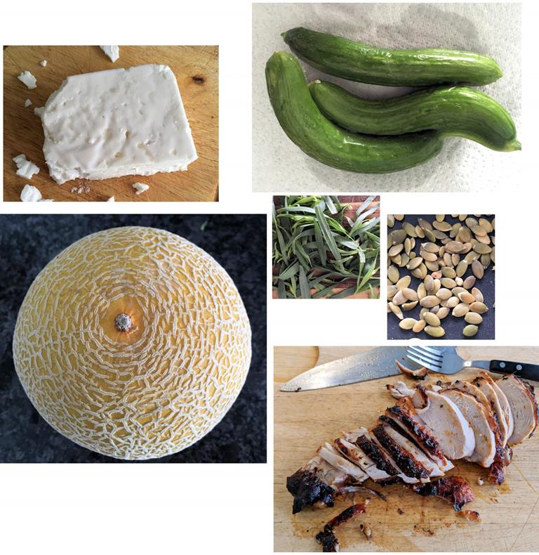 Chicken, Feta And Melon Salad | Recipe | Cuisine Fiend