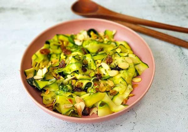 Courgette Ribbon Salad | Recipe | Cuisine Fiend