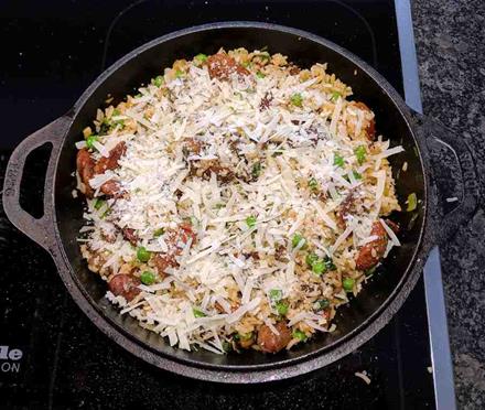 Crispy Rice With Chorizo And Mushrooms | Recipe | Cuisine Fiend