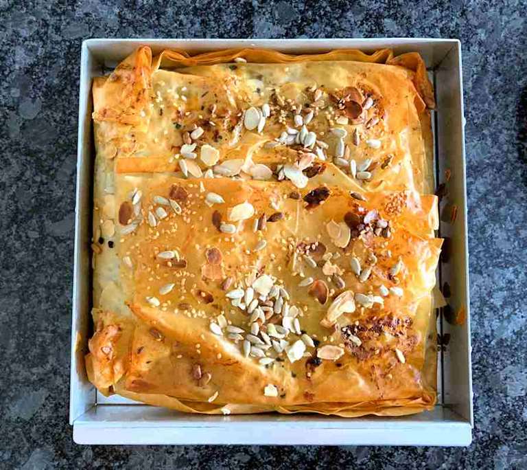 Greek Lamb And Spinach Filo Pie | Recipe | Cuisine Fiend