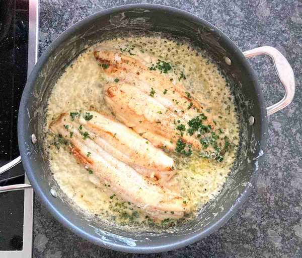 Lemon Sole Fillets With Creamy Sauce | Recipe | Cuisine Fiend