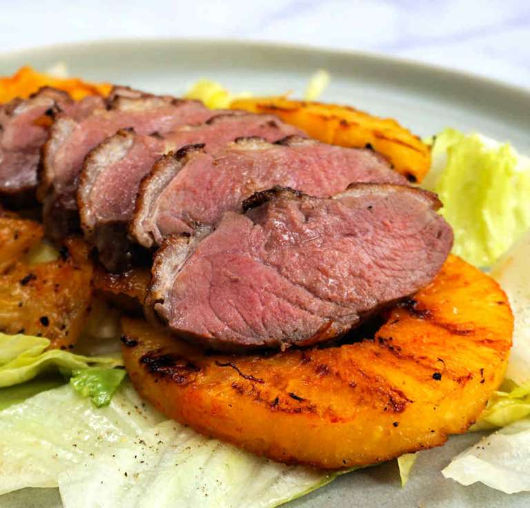Oven Roast Duck Breast With Pineapple | Recipe | Cuisine Fiend