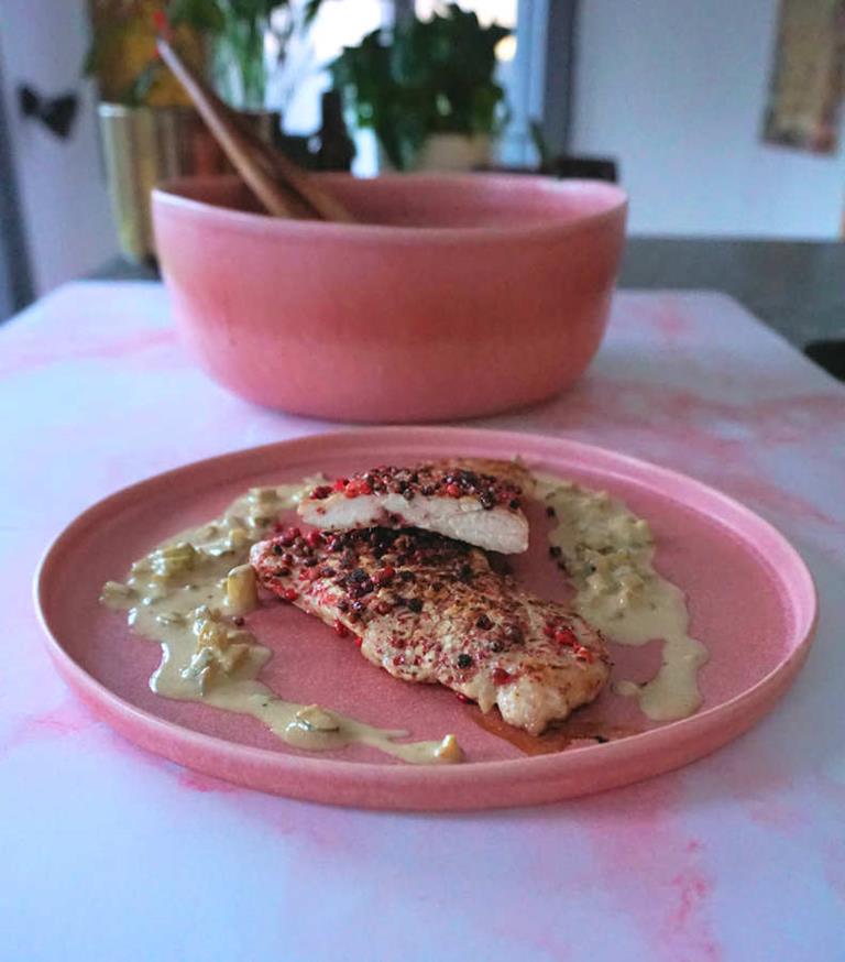 Pink Peppered Turkey Steaks | Recipe | Cuisine Fiend