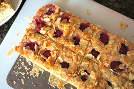 Raspberry And Almond Slice | Recipe | Cuisine Fiend