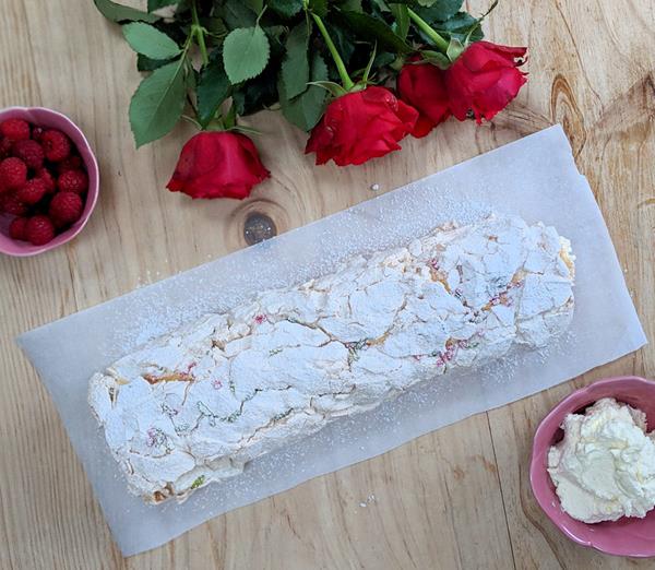 Raspberry Meringue Roulade | Recipe | Cuisine Fiend