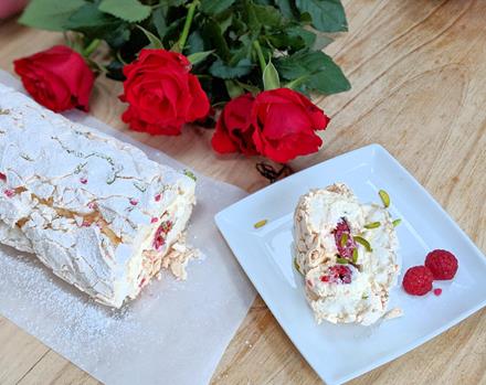 Raspberry Meringue Roulade | Recipe | Cuisine Fiend