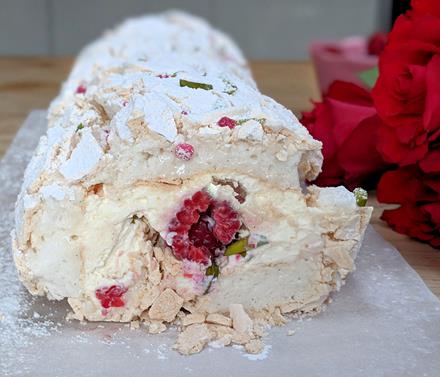 Raspberry Meringue Roulade | Recipe | Cuisine Fiend