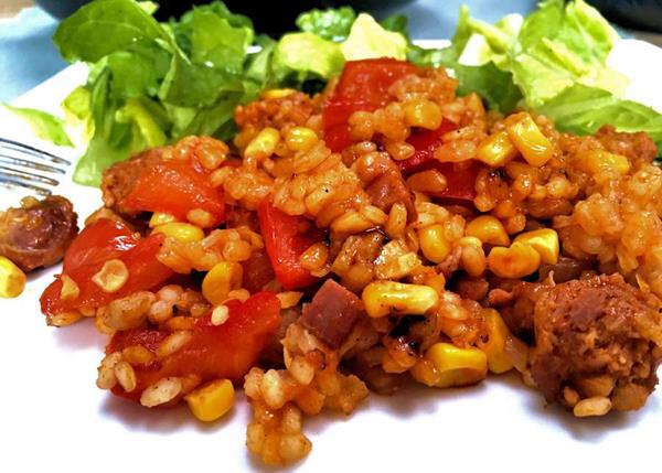 Rice With Corn And Chorizo | Recipe | Cuisine Fiend