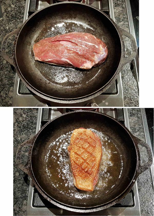 Roast Goose Breast With Apples And Raisins | Recipe | Cuisine Fiend