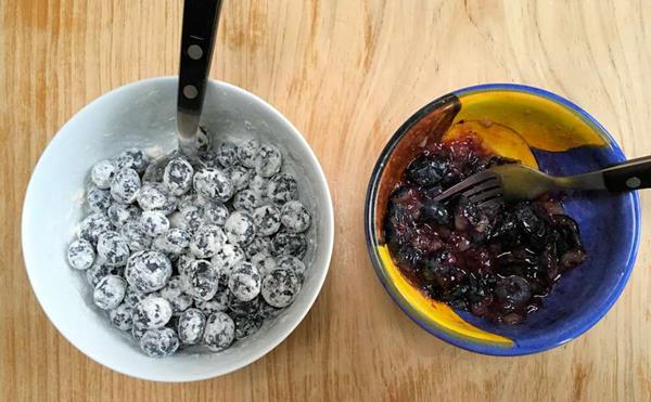 Cupcakes With Smashed Blueberries | Recipe | Cuisine Fiend