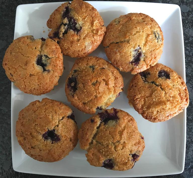 Cupcakes With Smashed Blueberries | Recipe | Cuisine Fiend