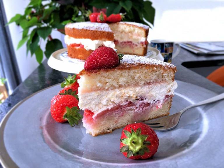 Strawberry And Cream Victoria Sponge | Recipe | Cuisine Fiend