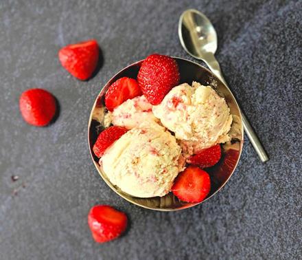 Strawberry Ripple Ice Cream | Recipe | Cuisine Fiend