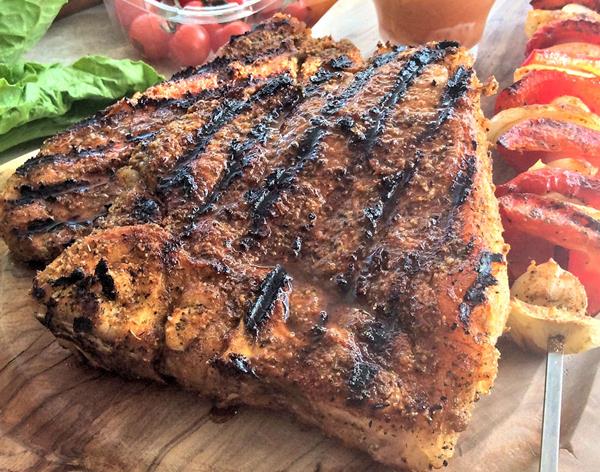 Veal T-Bone Steaks With Red Pepper Kebabs | Recipe | Cuisine Fiend