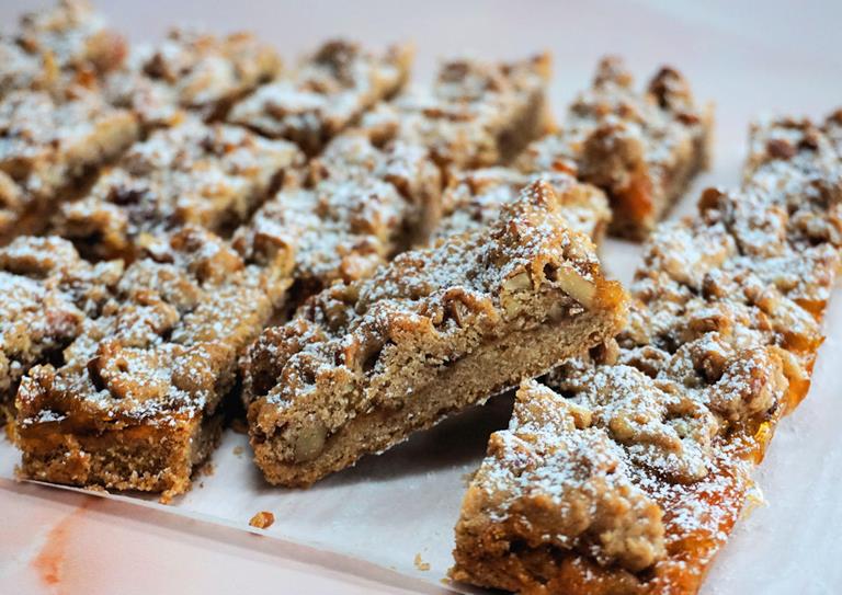 Pecan Linzer Bars | Recipe | Cuisine Fiend