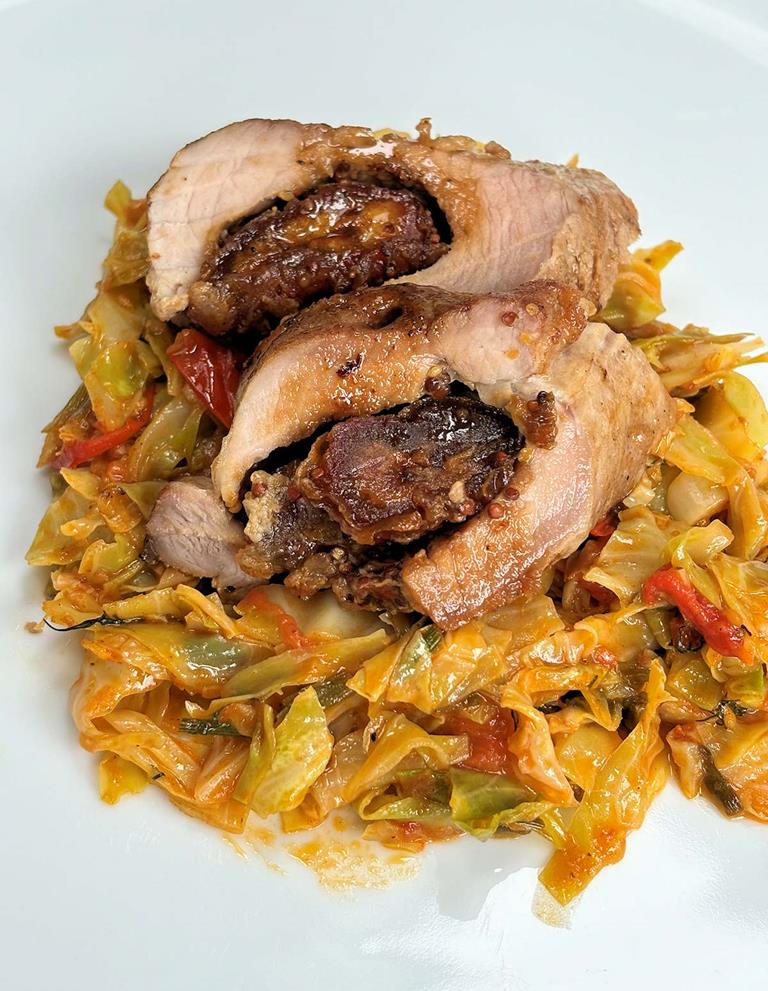 Pork Fillet With Dates And Hot Honey Glaze | Recipe | Cuisine Fiend