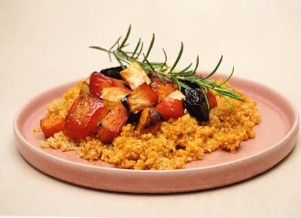 Roasted Root Veg With Bulgur | Recipe | Cuisine Fiend